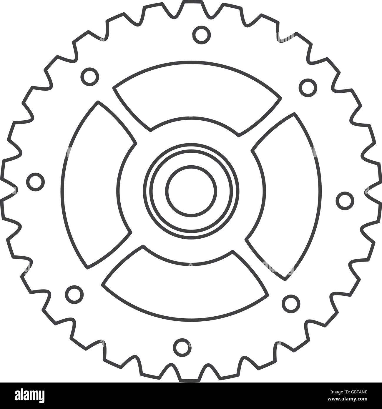 single gear icon Stock Vector Image & Art - Alamy