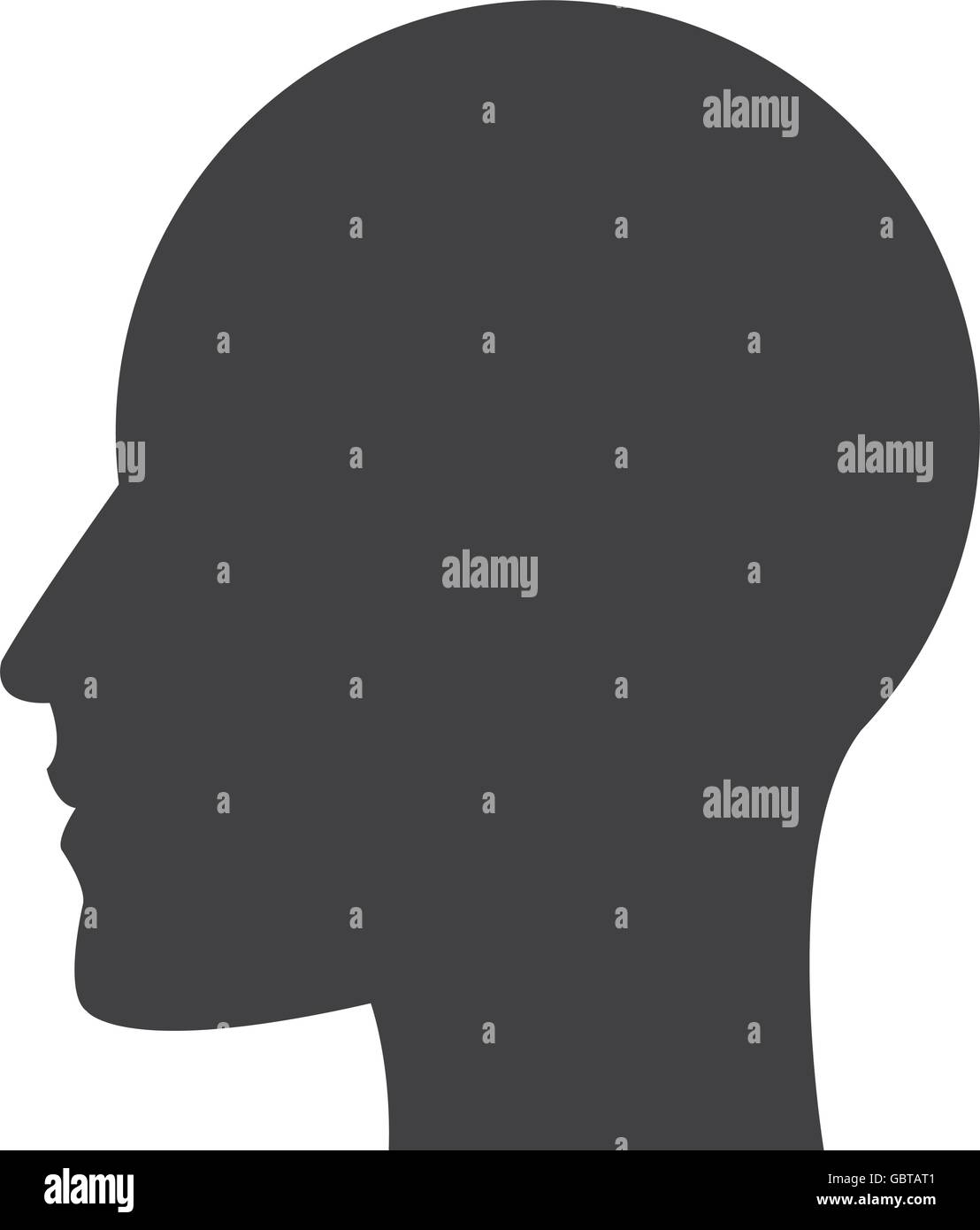 head profile icon Stock Vector Image & Art - Alamy