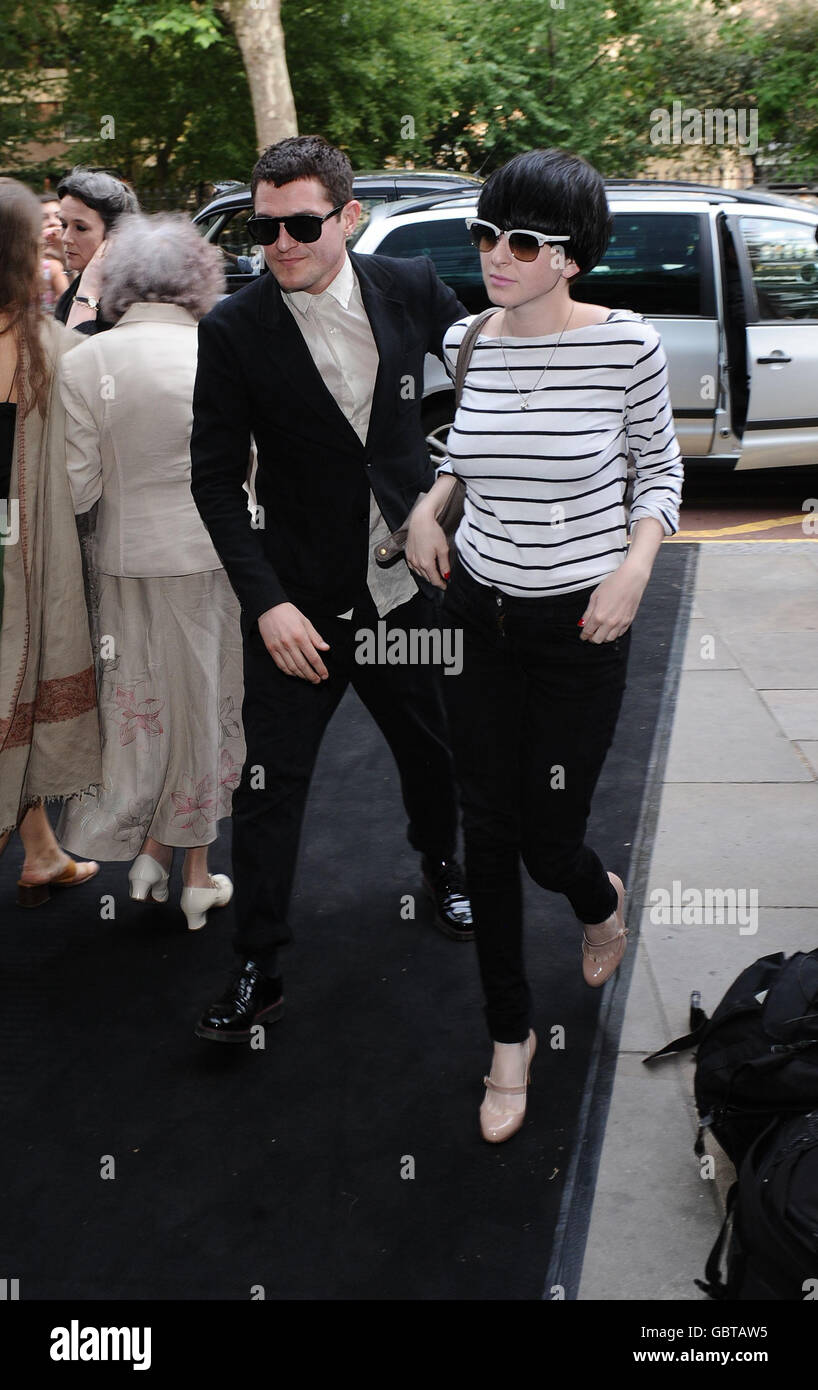 Mat Horne and girlfriend Sabilla Findlay arrive for the first night of ...