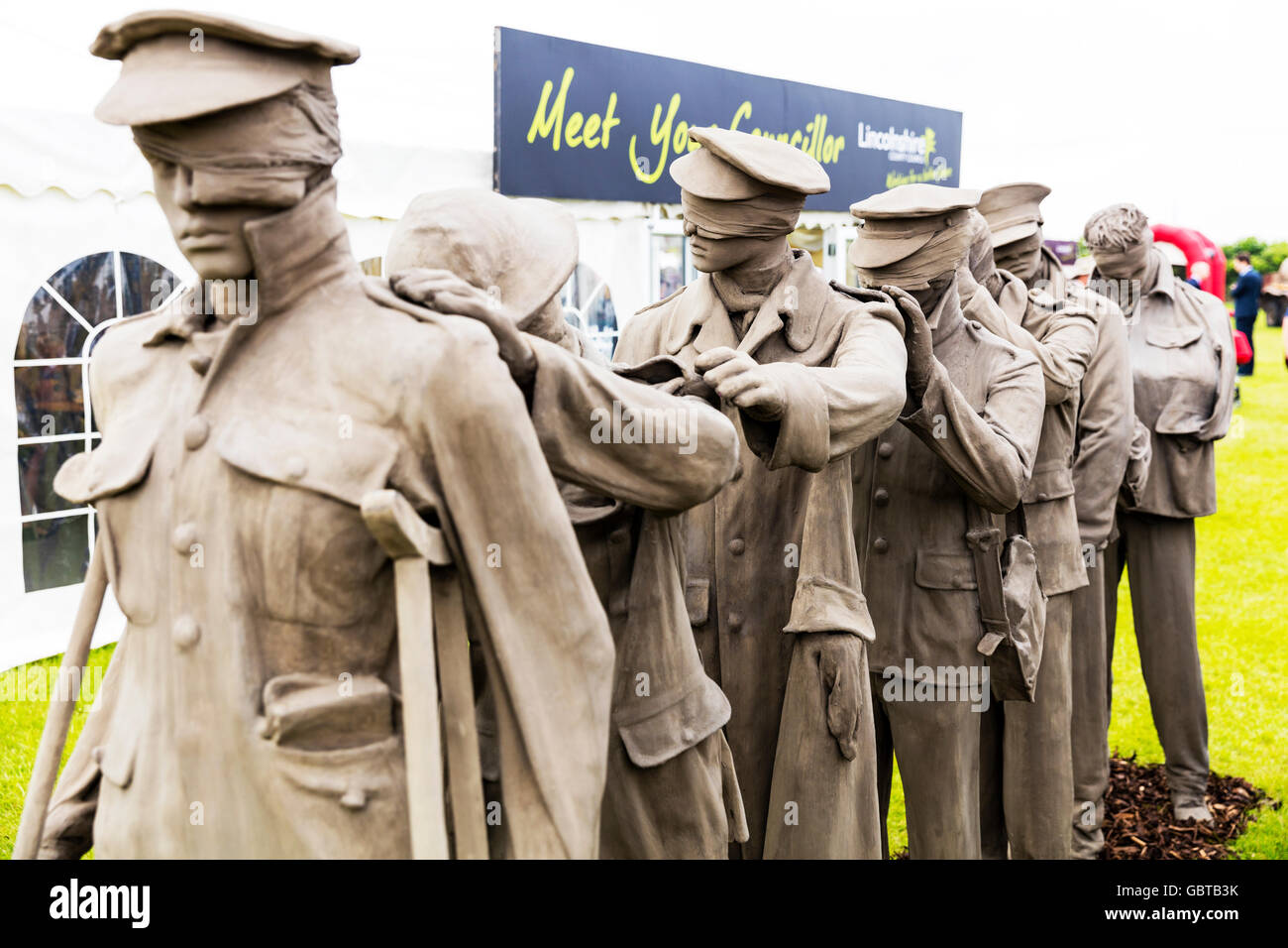 WW2 prisoners blinded in war sculpture wounded maimed hurt blind ...