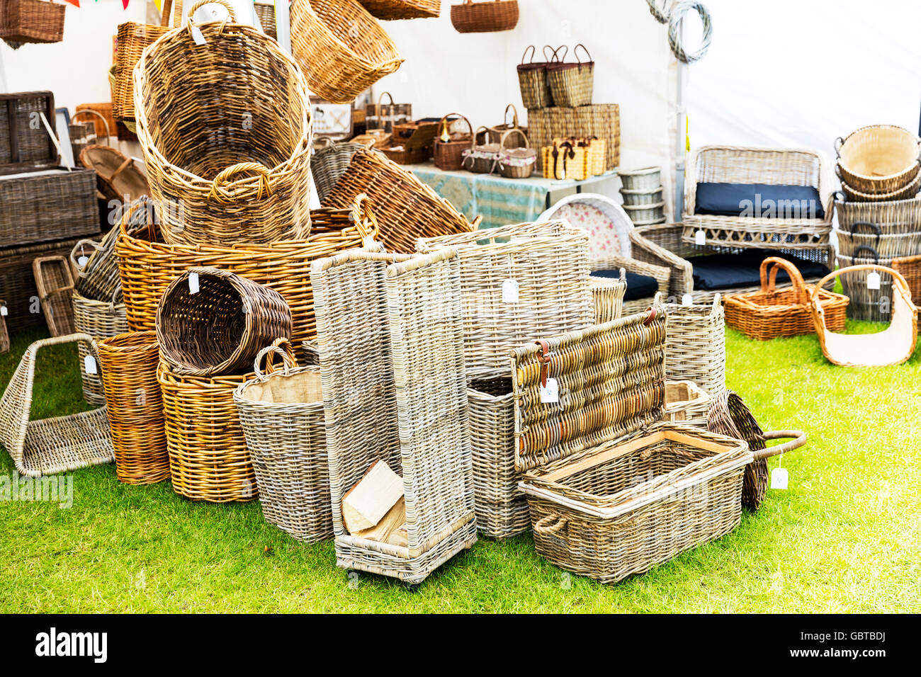 Wicker Baskets High Resolution Stock Photography and Images - Alamy