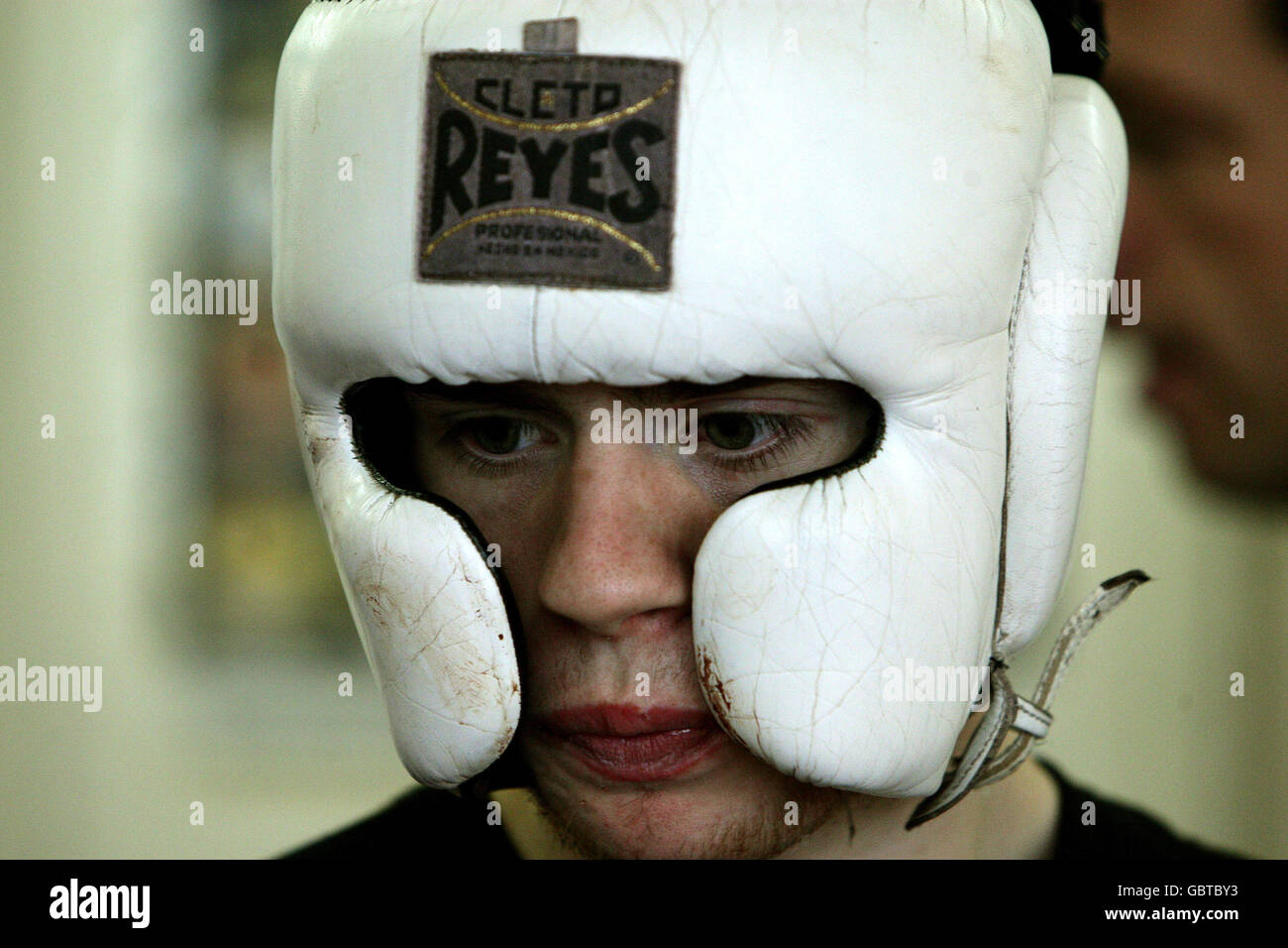Boxing - Joe Murray Work Out - Gallaghers Gym Stock Photo - Alamy