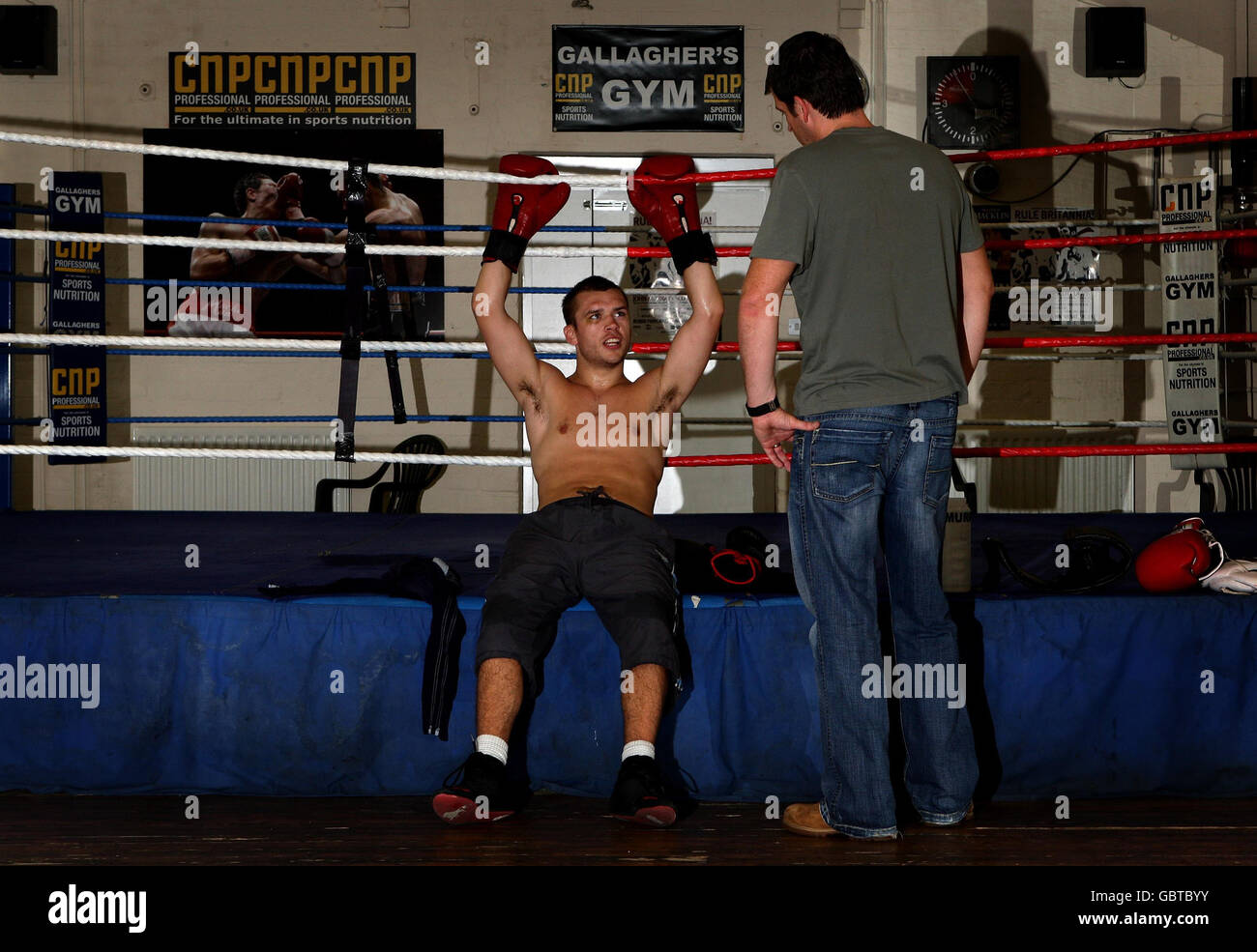 Boxing - Joe Murray Work Out - Gallaghers Gym. John Murray during a ...