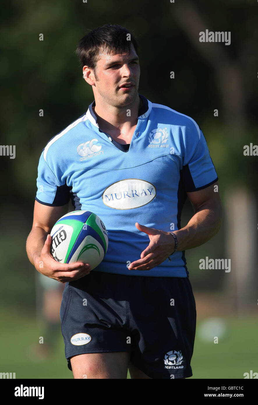 Scotland 'A' Rob Dewey during a training session at the Stadionul ...