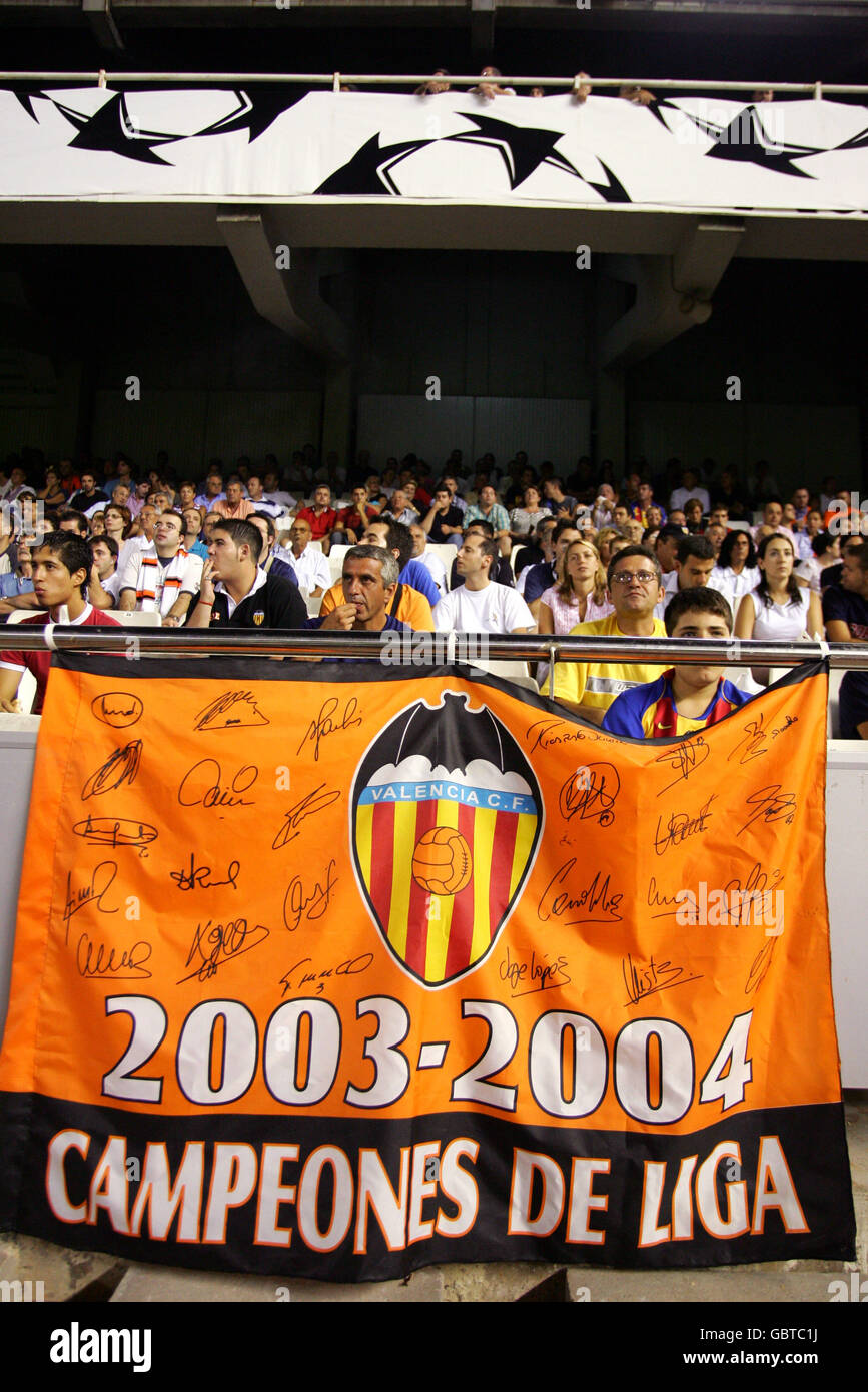 Valencia fans show their support hi-res stock photography and images ...