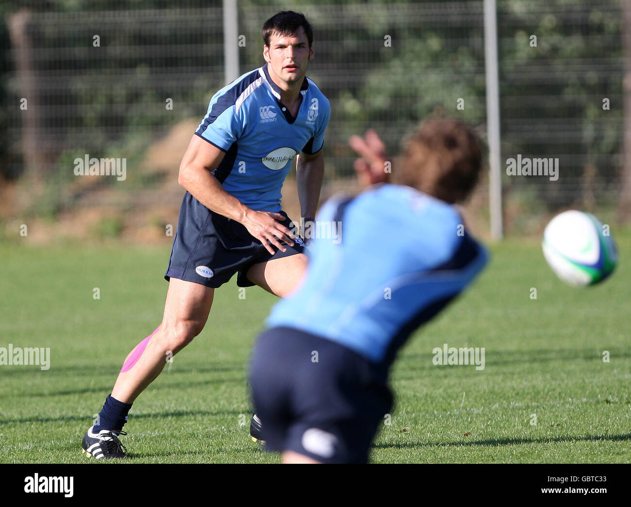 Scotland 'A' Rob Dewey during a training session at the Stadionul ...