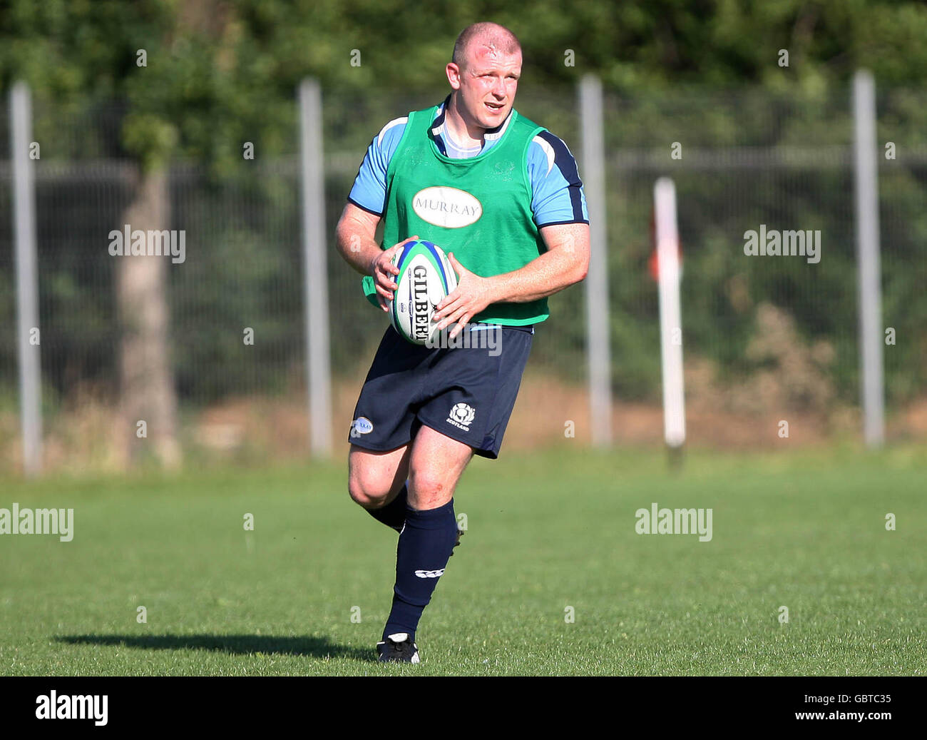 Scotland 'A's Scott Lawson during a training session at the Stadionul ...