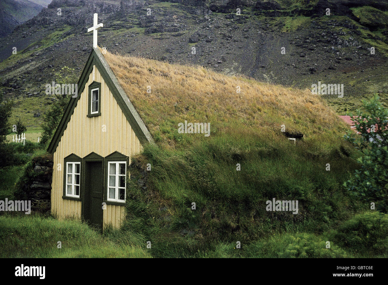geography / travel, Iceland, Hoefn, an old church, 1978, Additional ...