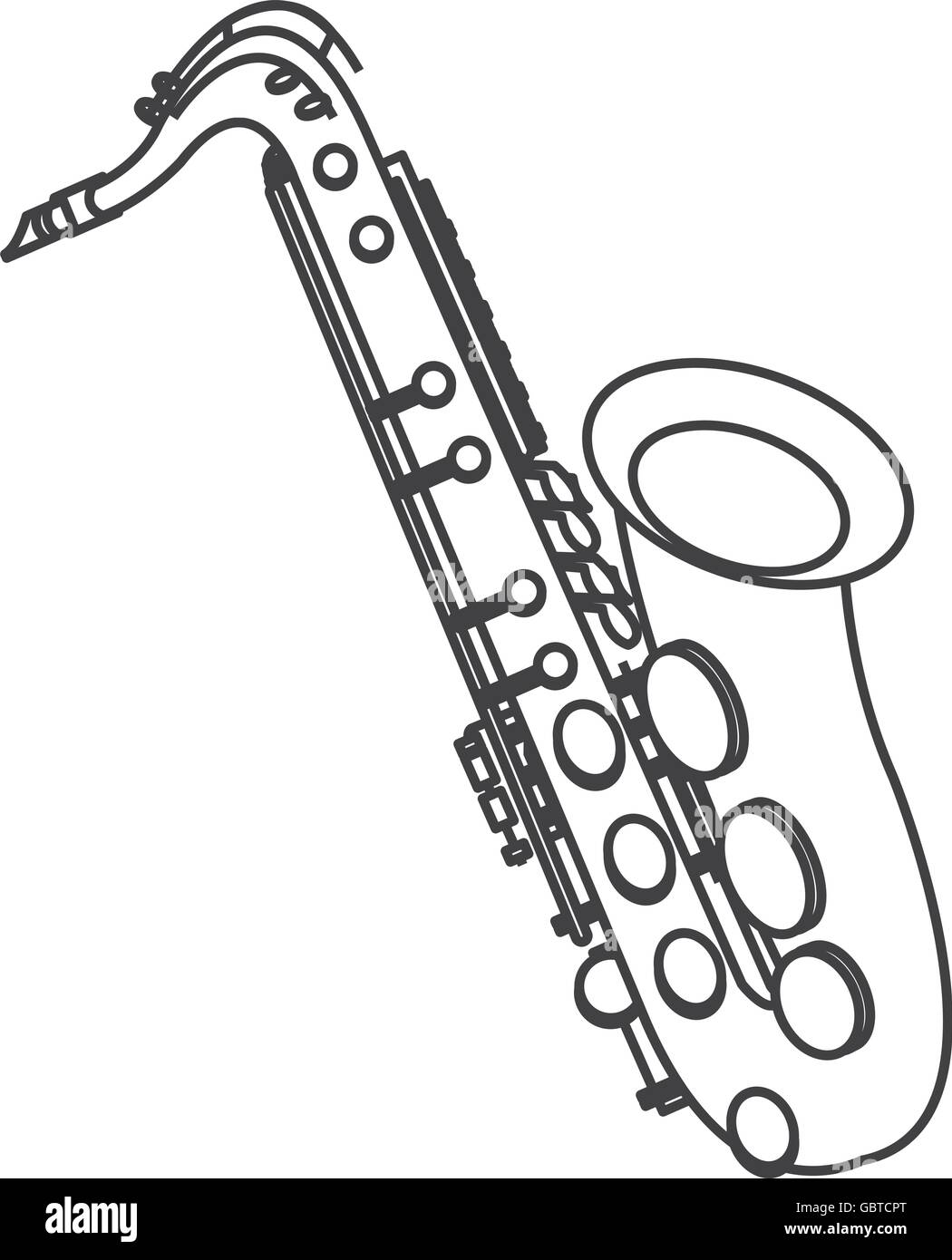 detailed saxophone icon Stock Vector Image & Art - Alamy