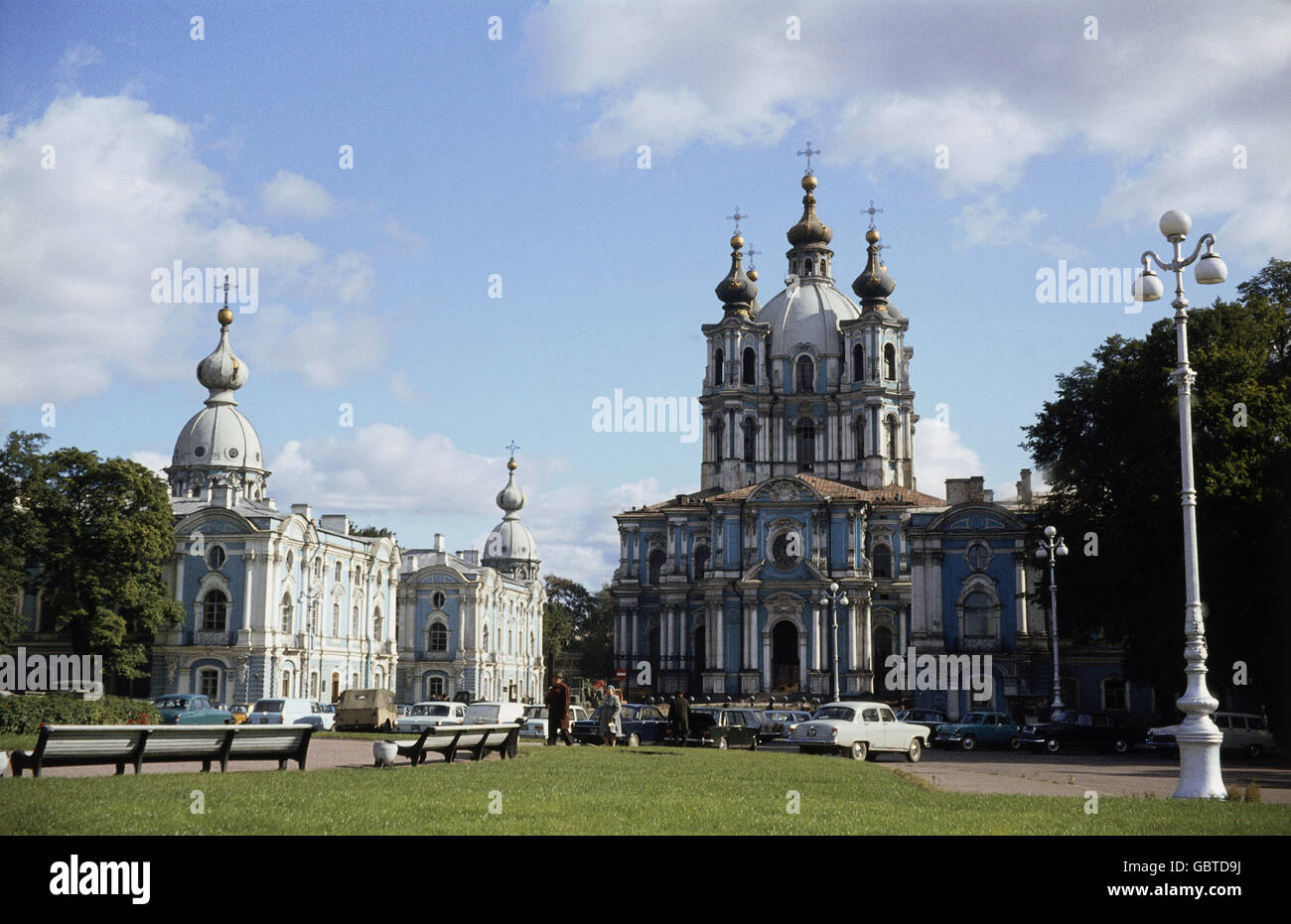 geography / travel, Russia, Sankt-Peterburg, city view, Smolny ...