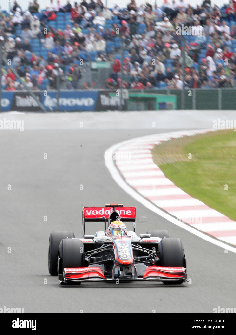 Mclarens lewis hamilton practice session silverstone hi-res stock ...