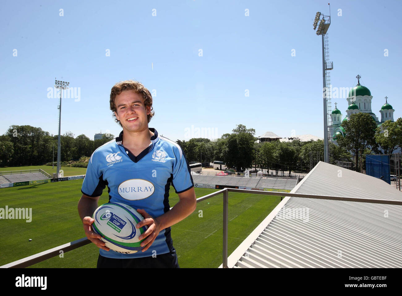 Scotland A's Ruaridh Jackson poses during a photocall at the Stadionul ...