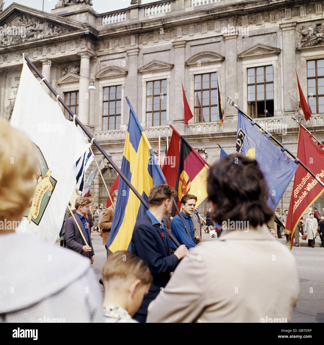 geography / travel, Germany, East-Germany, politics, Labour Day, rally ...