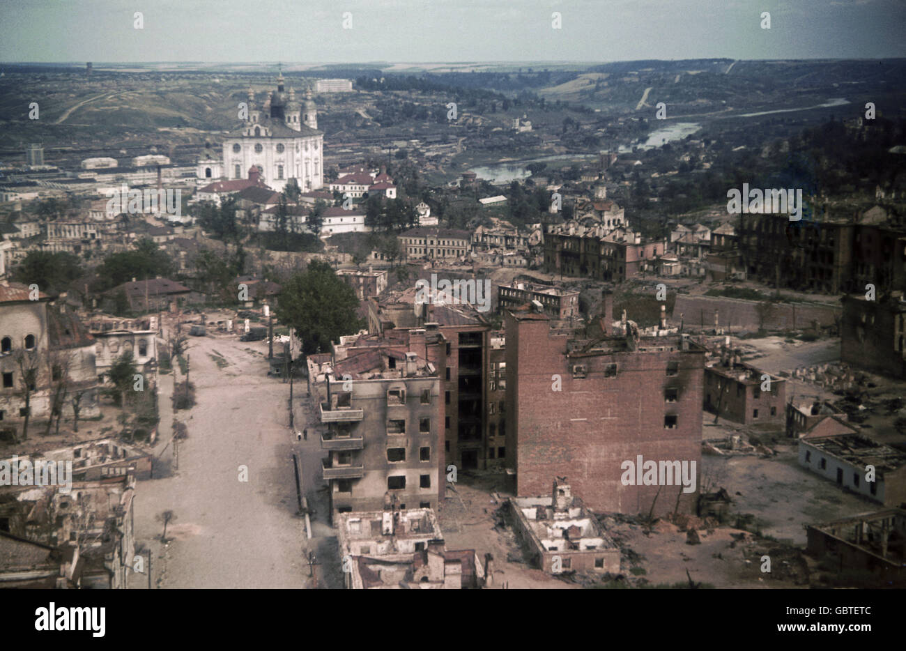 events, Second World War / WWII, Russia, cities / villages / landscapes ...