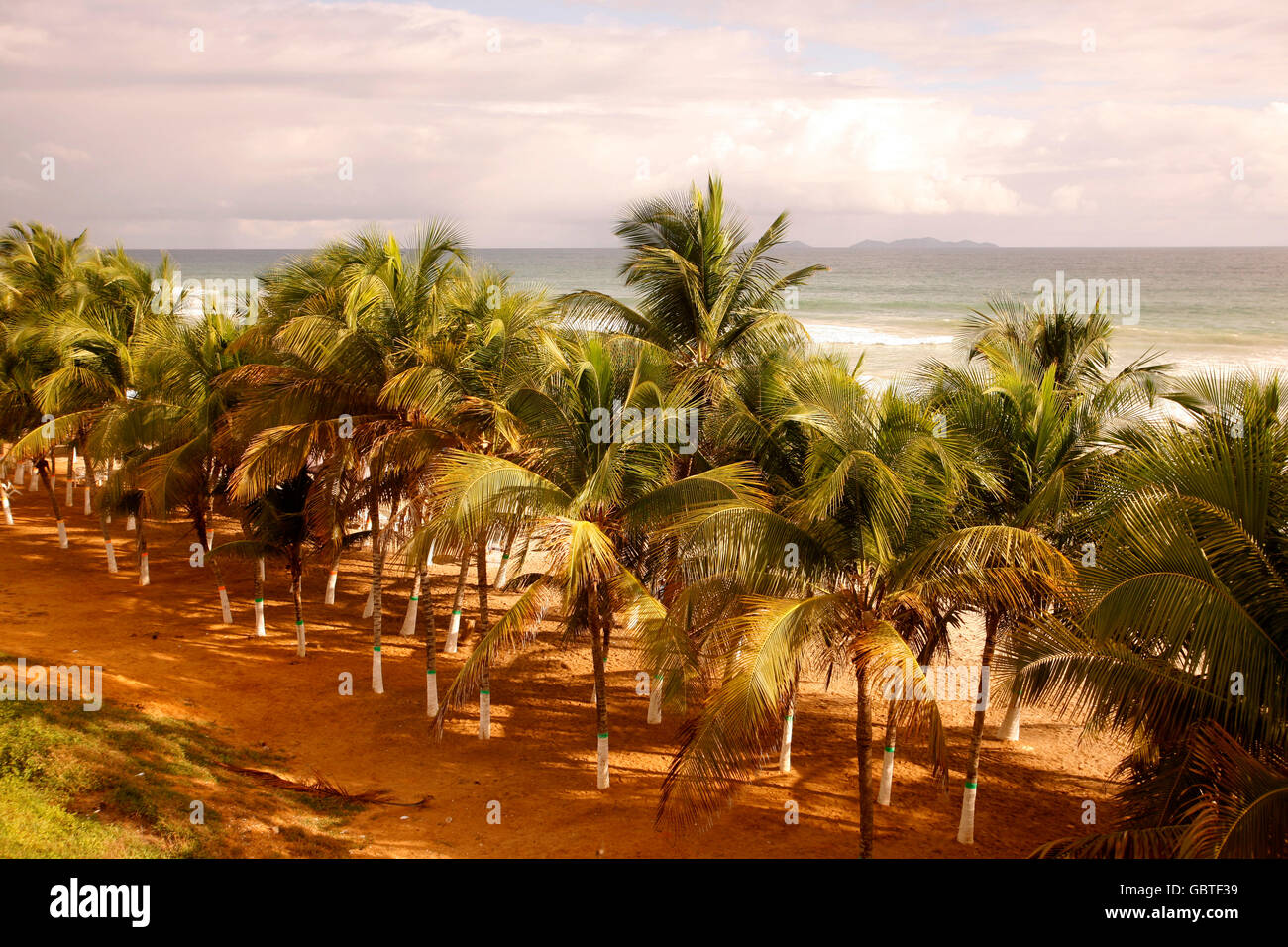 the Coast at the beach in the town of Cuacuco on the Isla Margarita in ...
