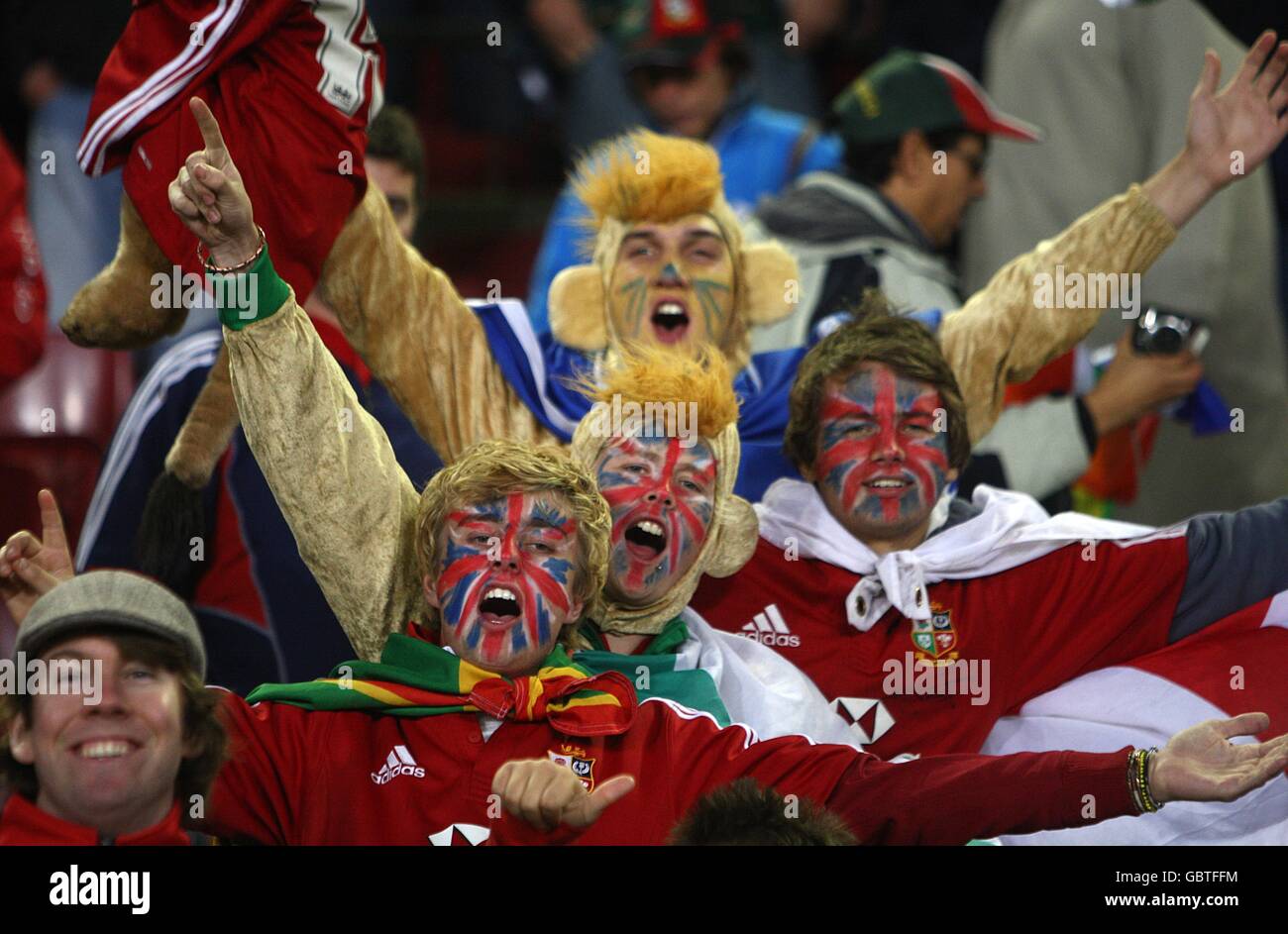 Lions tour rugby fans hi-res stock photography and images - Alamy