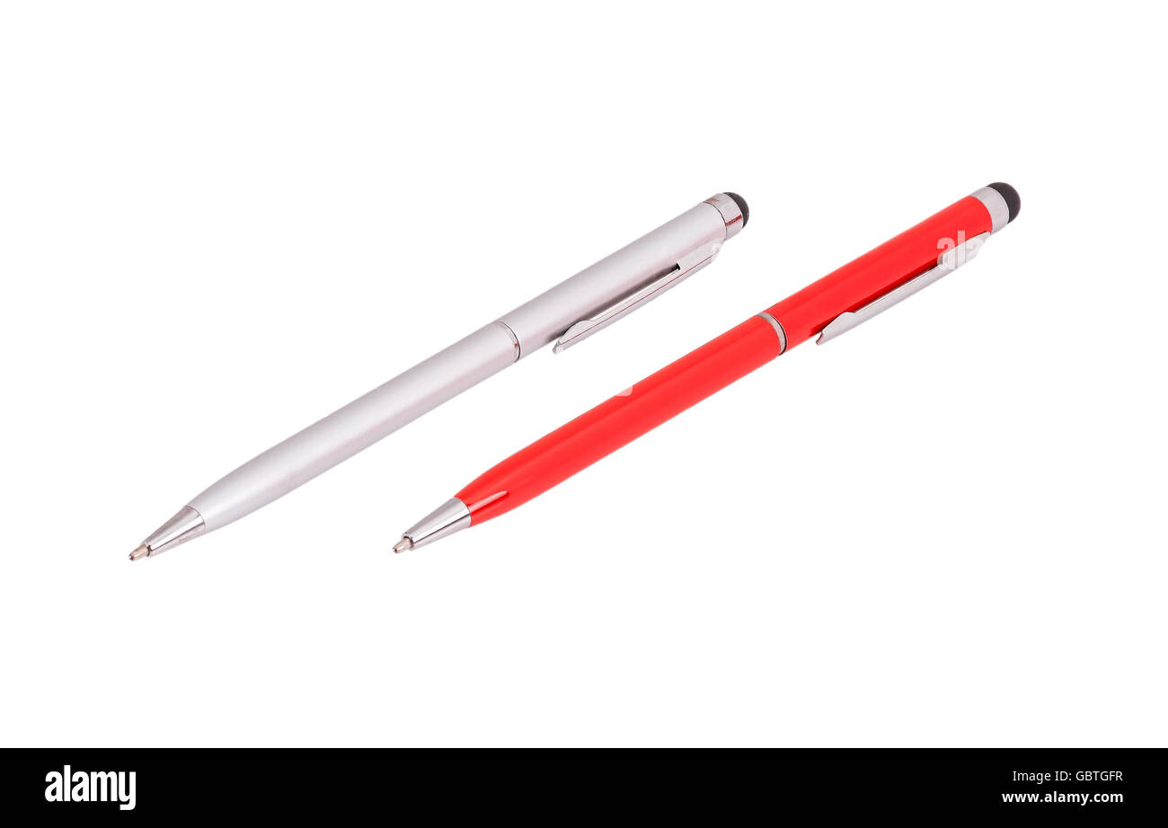 stylus pen isolated on white background Stock Photo - Alamy