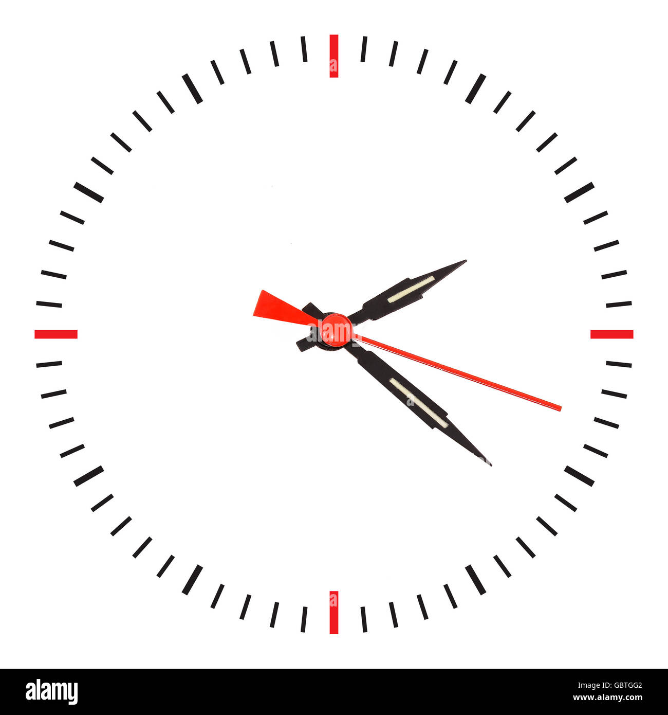arrow clock isolated on white background Stock Photo - Alamy