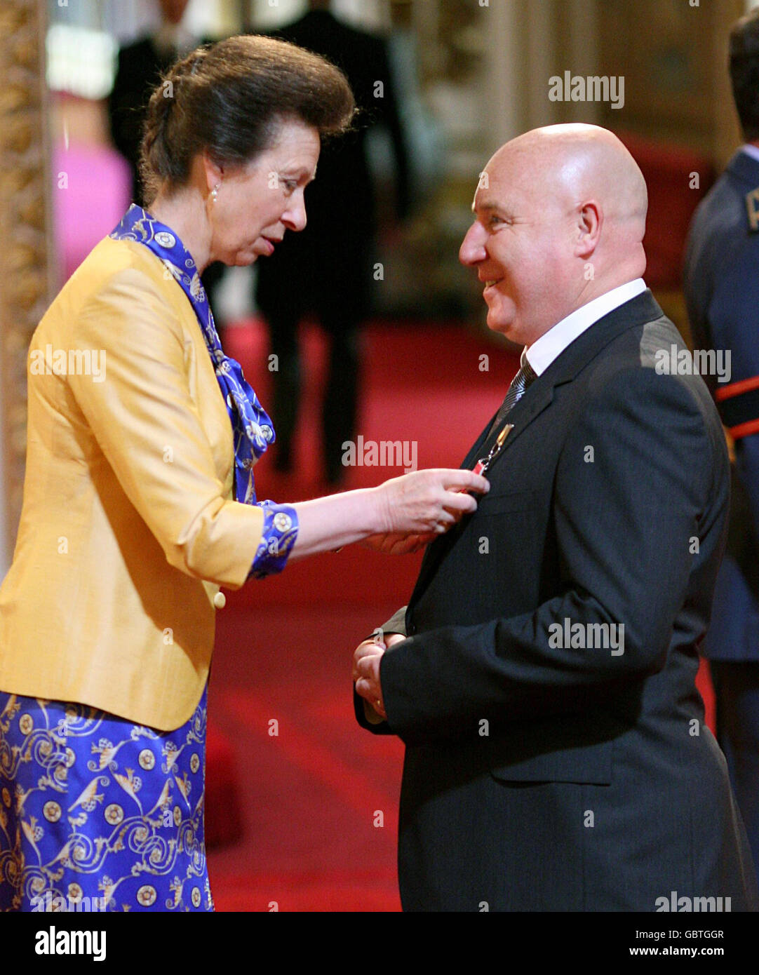 Receives obe princess royal investiture ceremony buckingham palace hi ...
