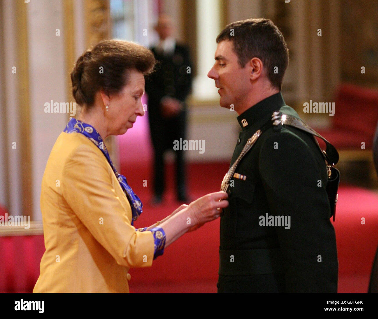 Captain Graham Rainey of The Royal Irish Regiment is decorated with The ...