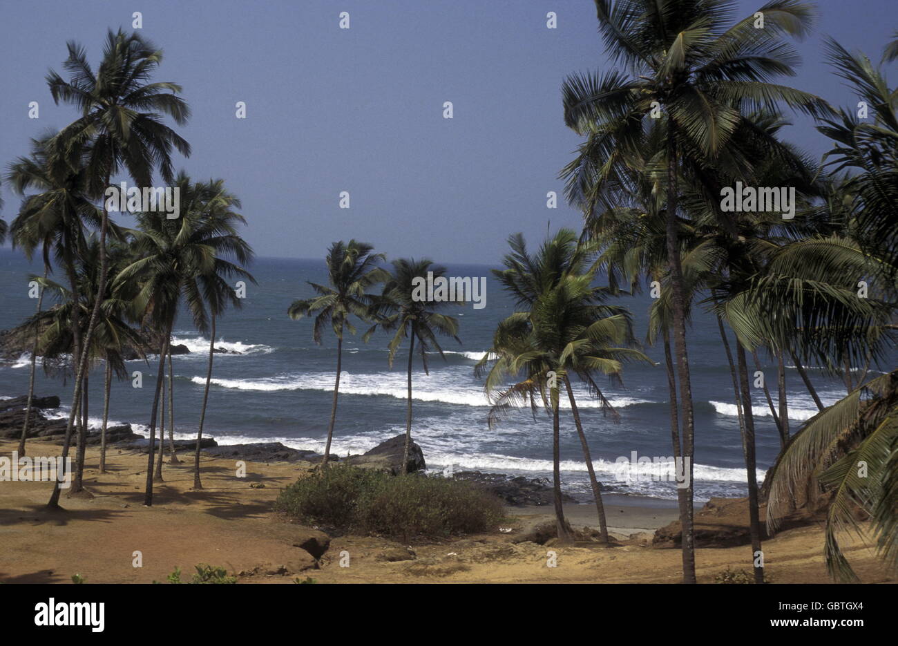 the beach of Anjuna in the Province Goa in India Stock Photo - Alamy