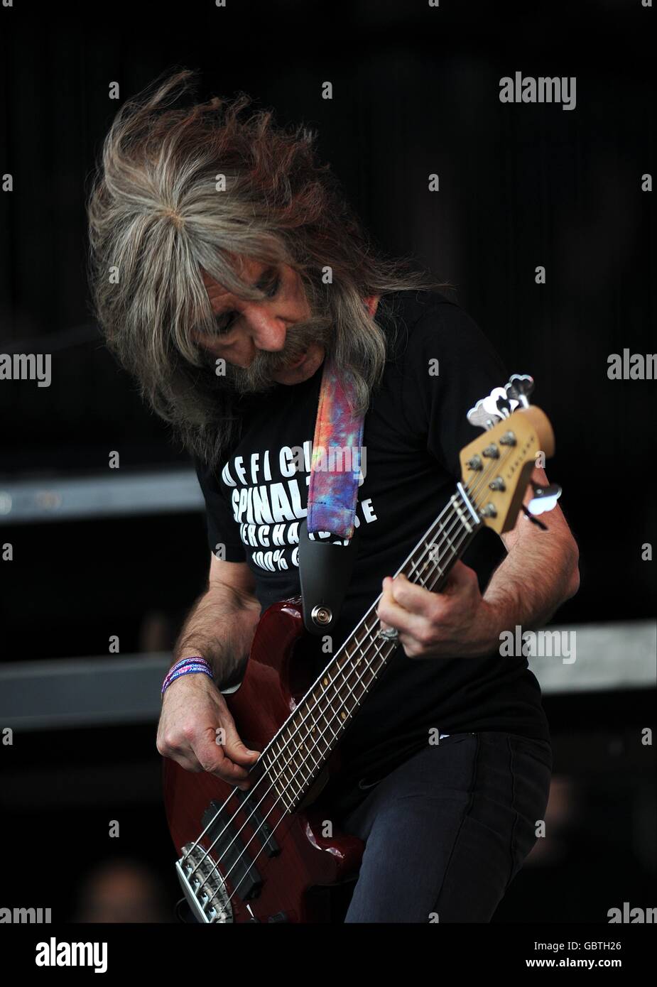 Derek Smalls (Harry Shearer) from Spinal Tap performing during the 2009 Glastonbury Festival at ...
