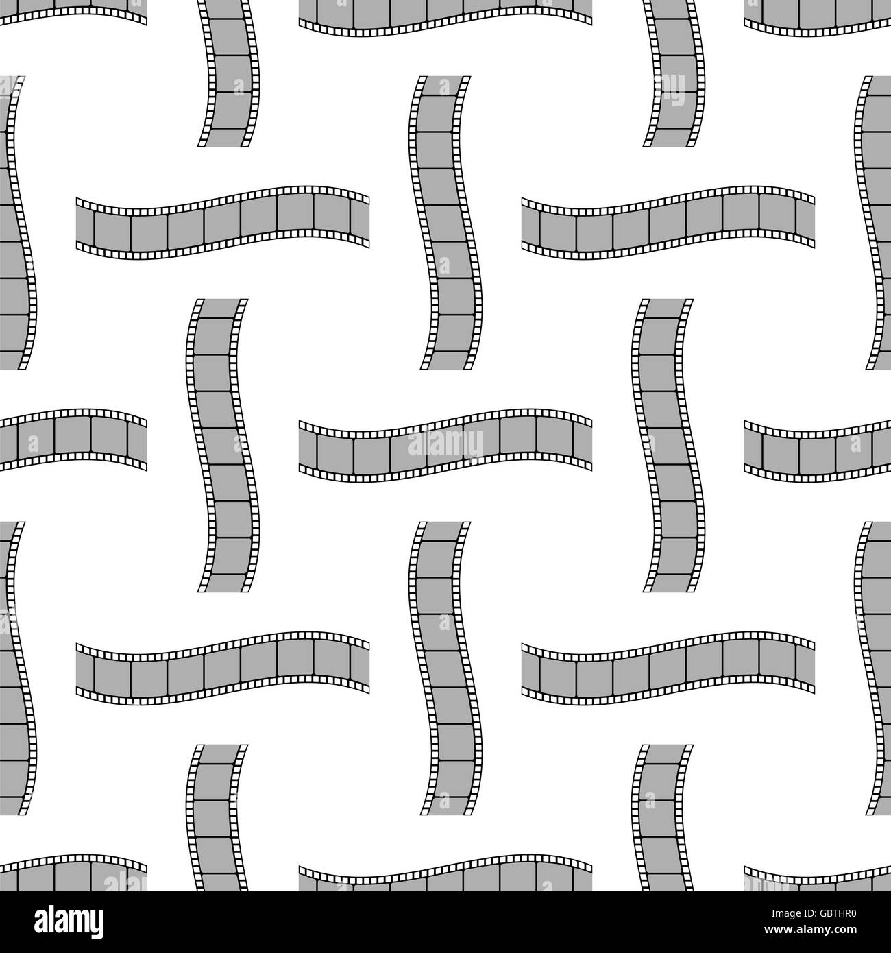 Cinema seamless pattern movie film Black and White Stock Photos ...