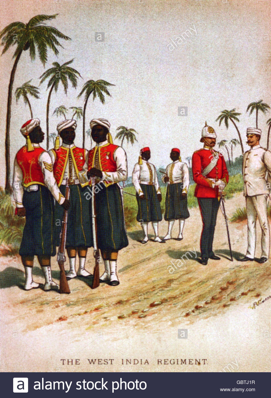 military, Great Britain, army, colonial troops, Carribean, infantry ...