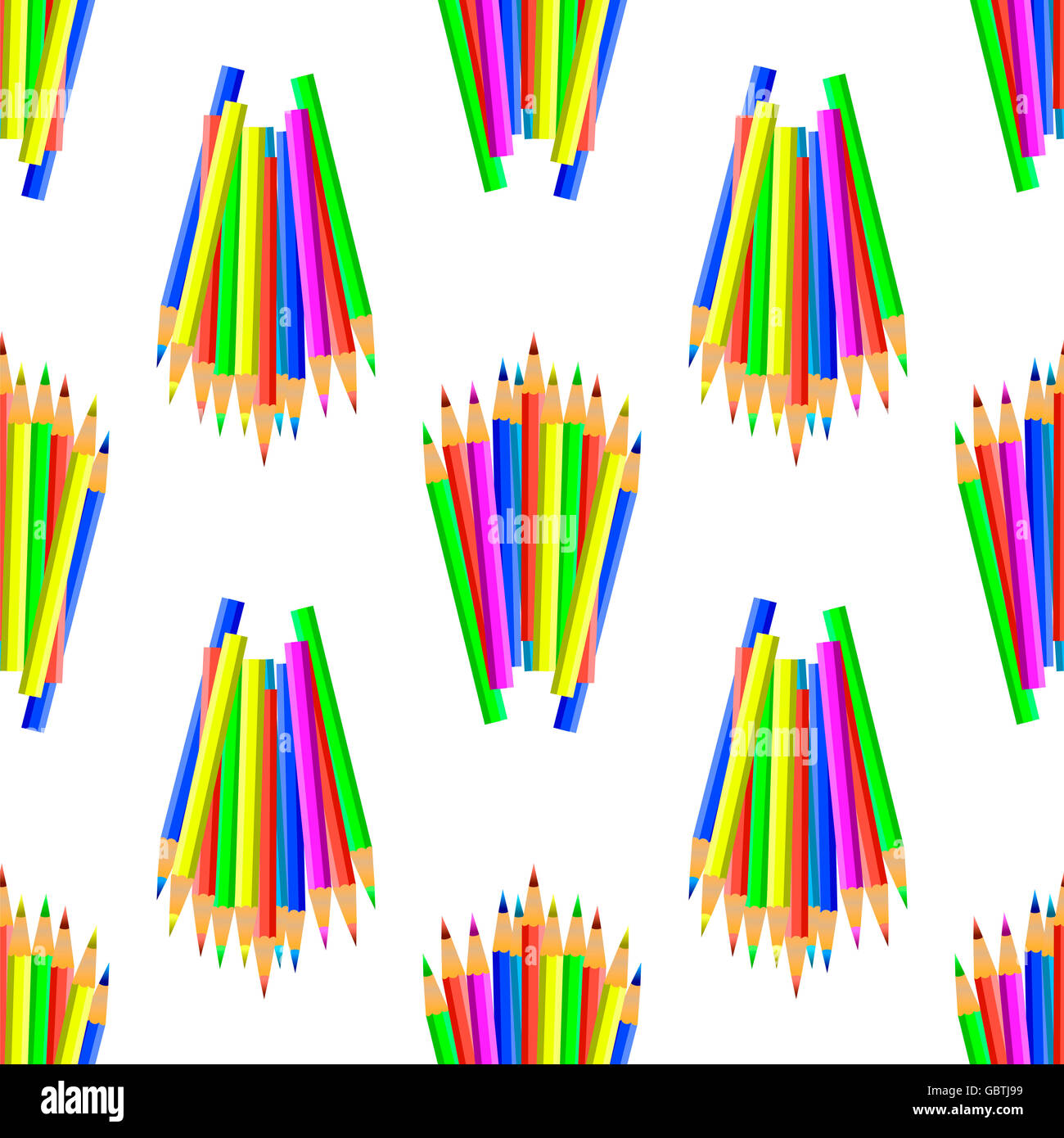 Seamless pencil pattern school hi-res stock photography and images - Alamy