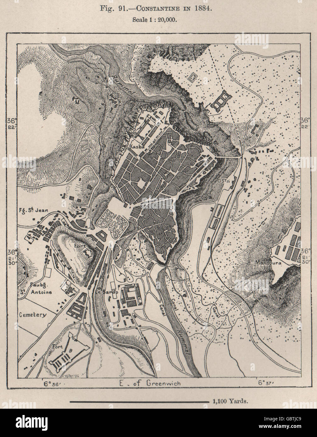 Map of constantine hi-res stock photography and images - Alamy