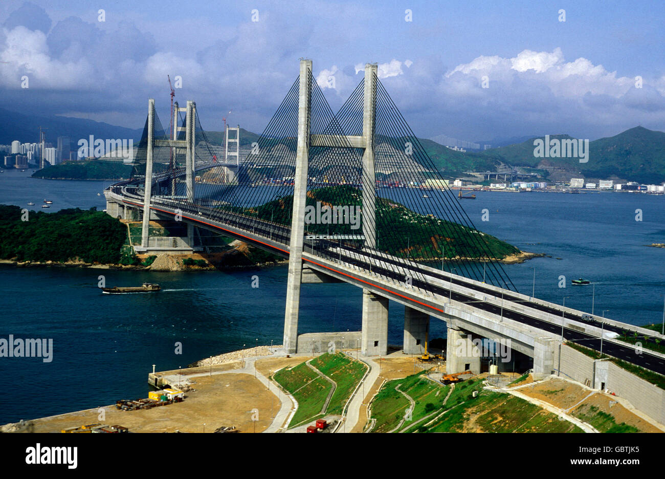 The Bridge of Hanh Kong in Hong Kong in the south of China in Asia ...