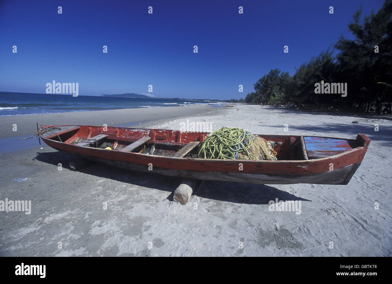 the Beach of Tela near San Pedro Sula on the caribian sea in Honduras ...