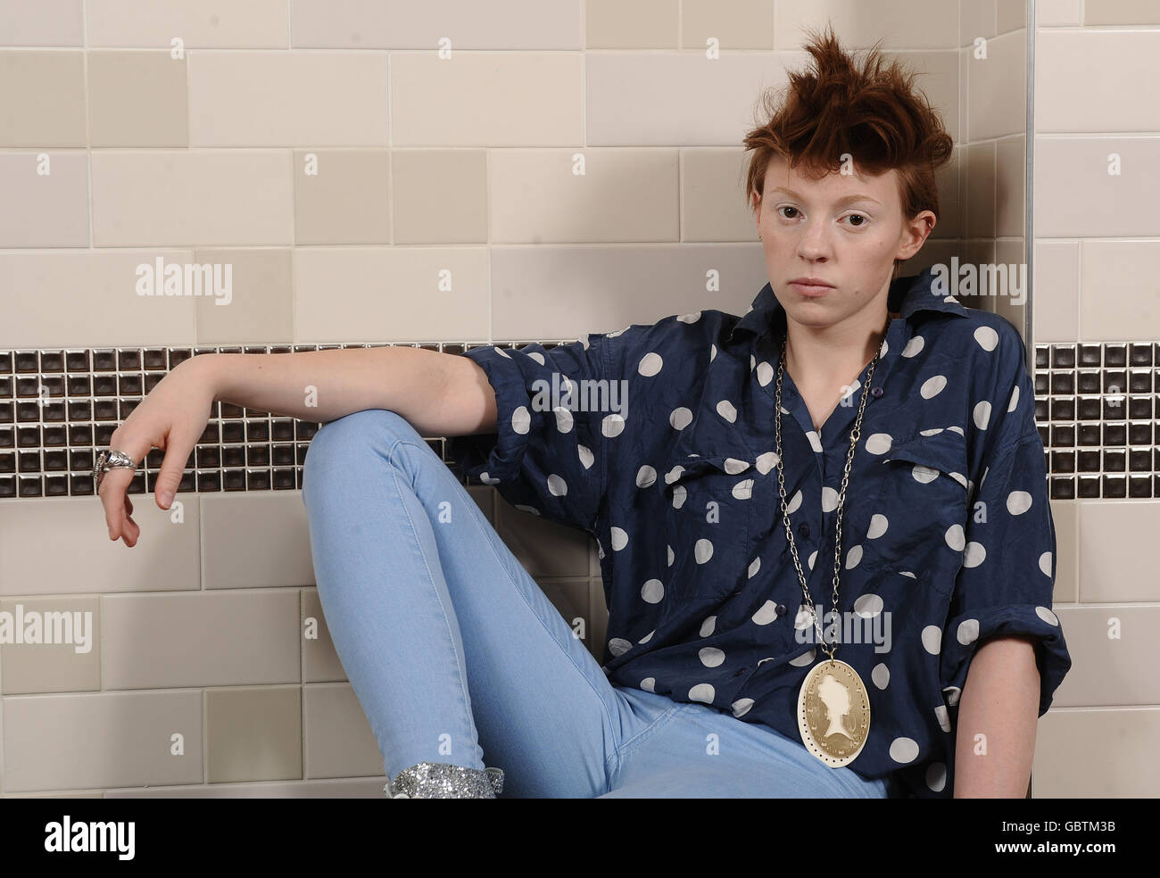 Elly Jackson, from pop duo La Roux at the Universal Music office in ...