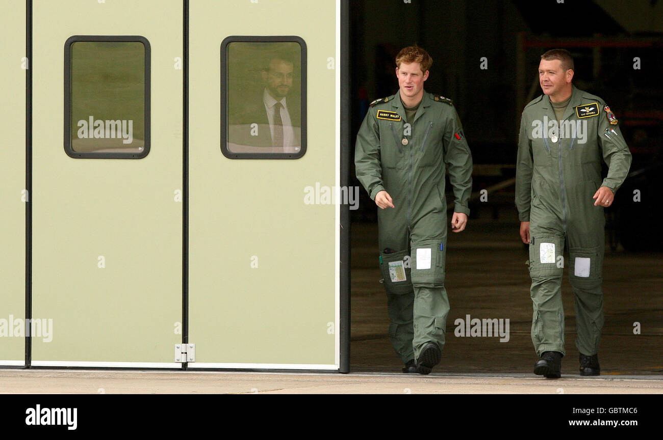 Princes William and Harry RAF photocall Stock Photo - Alamy