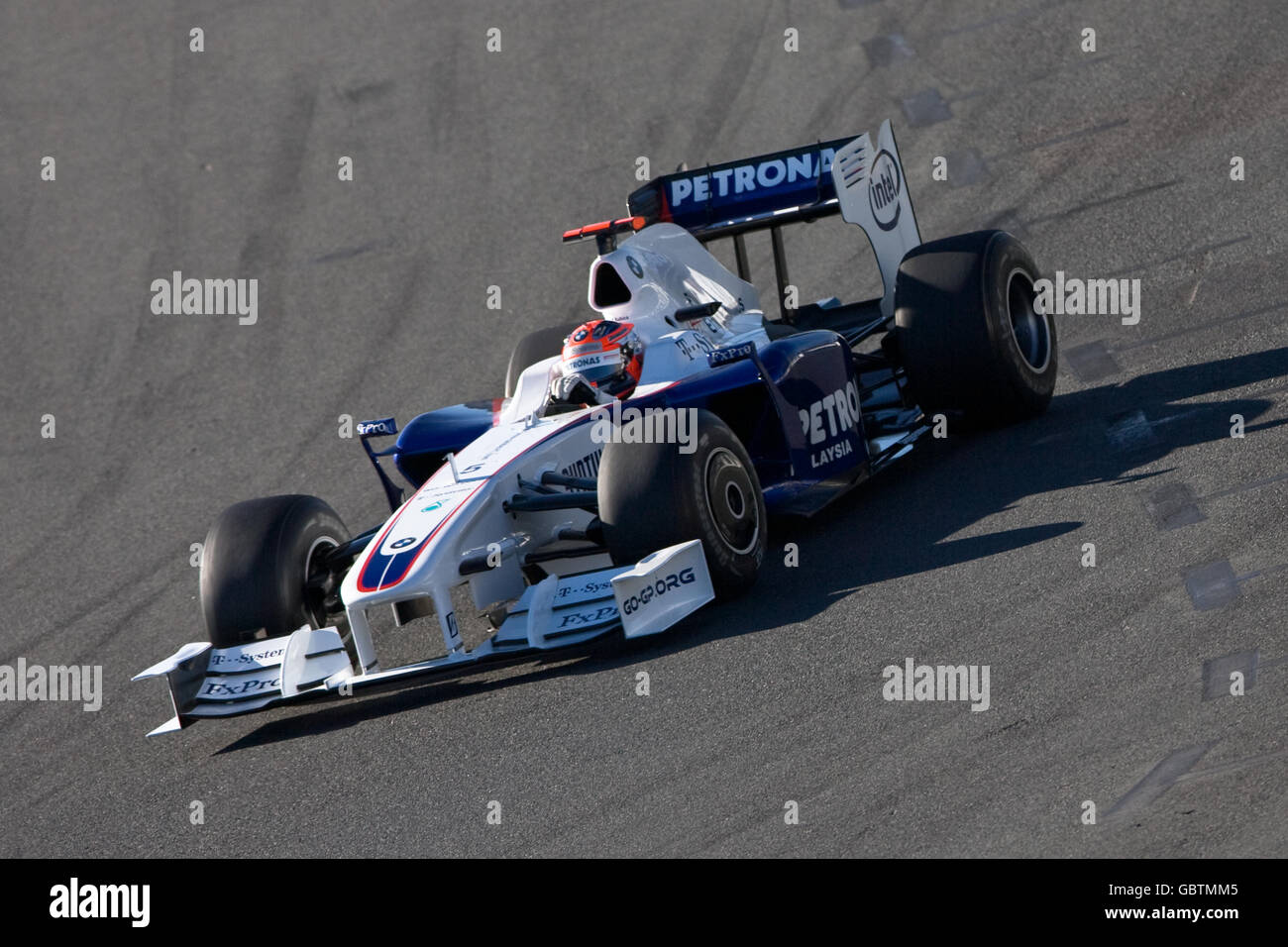 Bmw saubers robert kubica qualifying session albert park hi-res stock ...