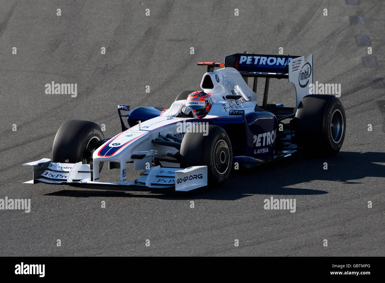 Bmw saubers robert kubica qualifying session albert park hi-res stock ...