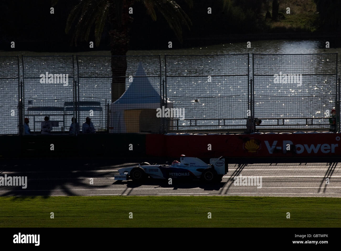 Bmw saubers robert kubica qualifying session albert park hi-res stock ...