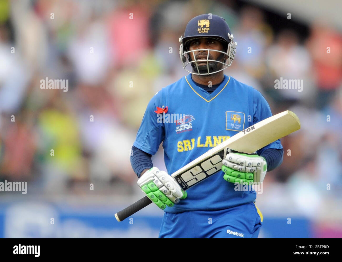 Sri Lanka's Chamara Silva leaves the field after being caught by ...