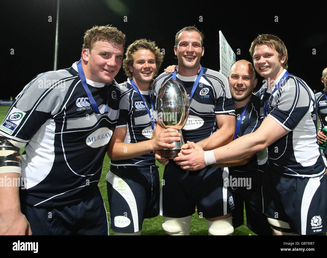 Scotland 'A's Moray Low, Ruaridh Jackson, James Eddie, Stuart Crosar ...