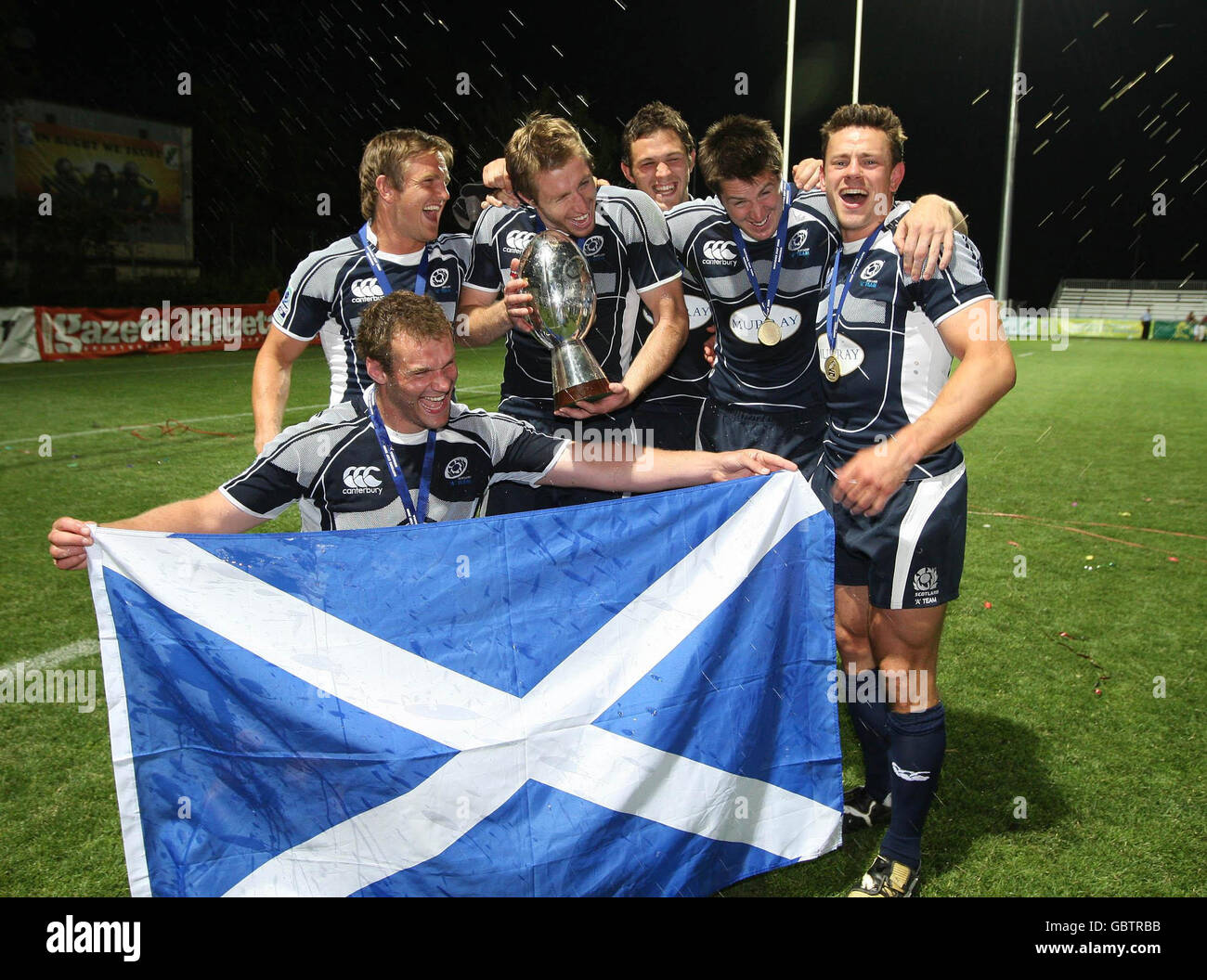 Scotland 'A's Rory Lawson, Jim Thompson, Alan MacDonald, John Houston ...
