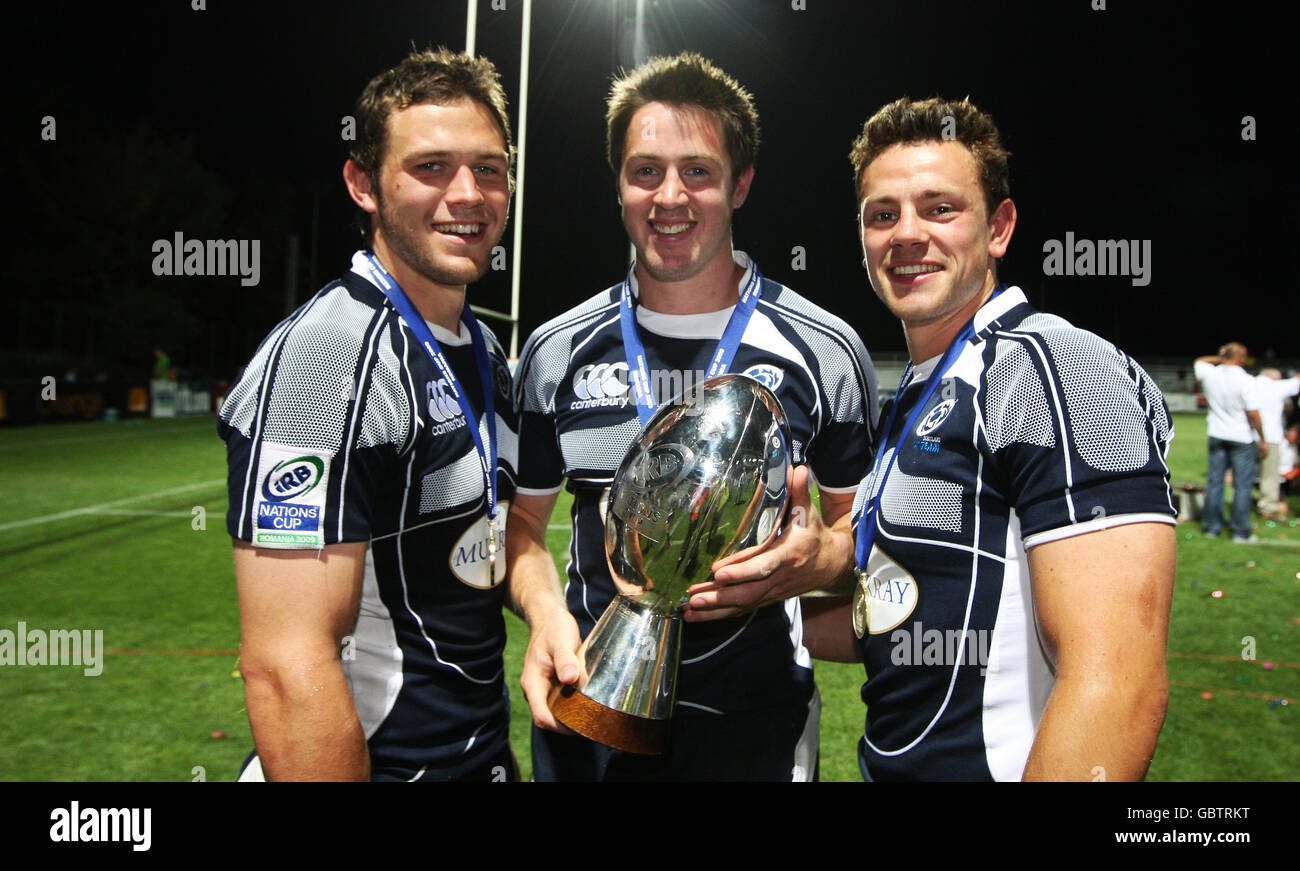Scotland A's Alan MacDonald, John Houston and Nick De Luca (left to ...