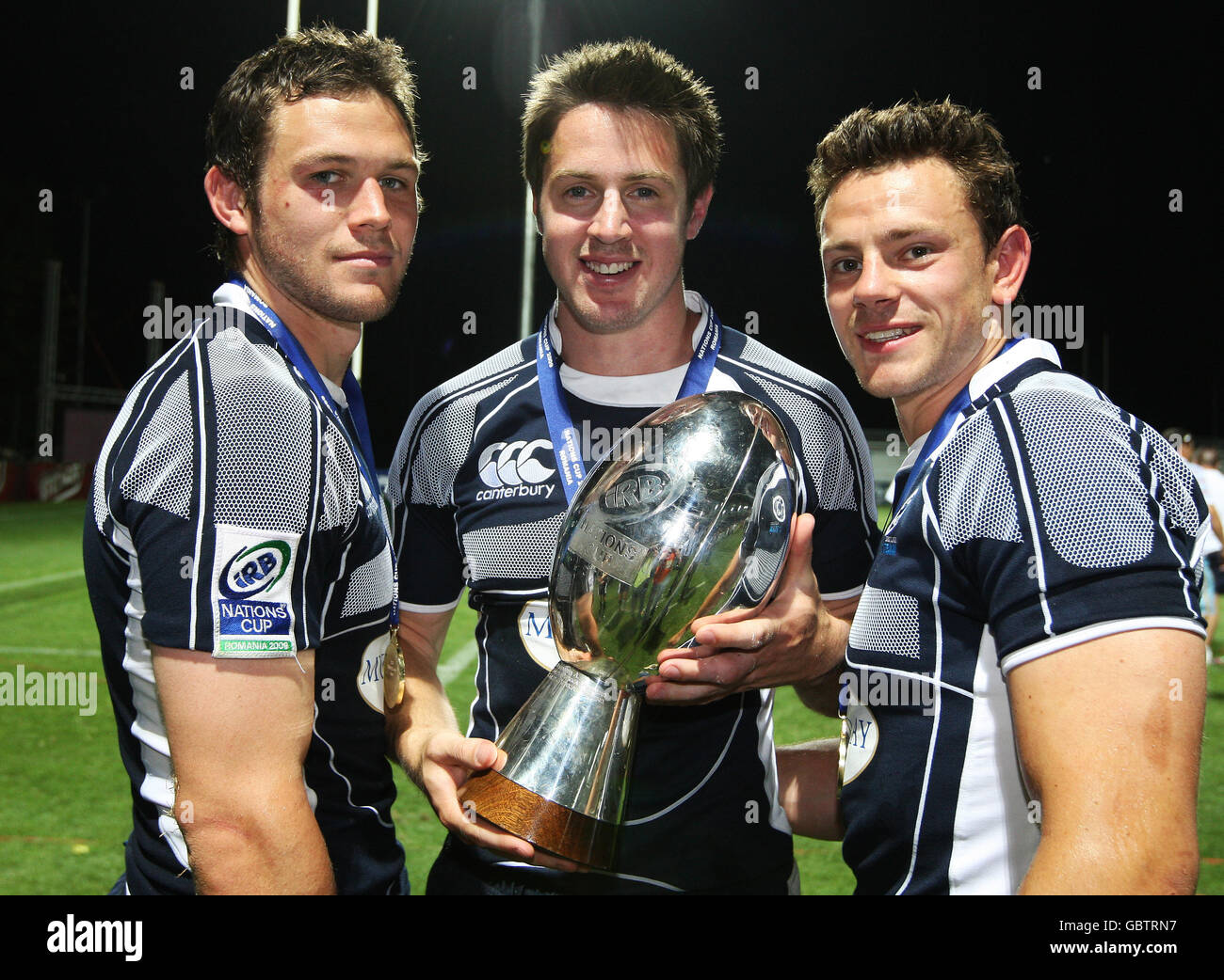 Scotland A's Alan MacDonald, John Houston and Nick De Luca (left to ...