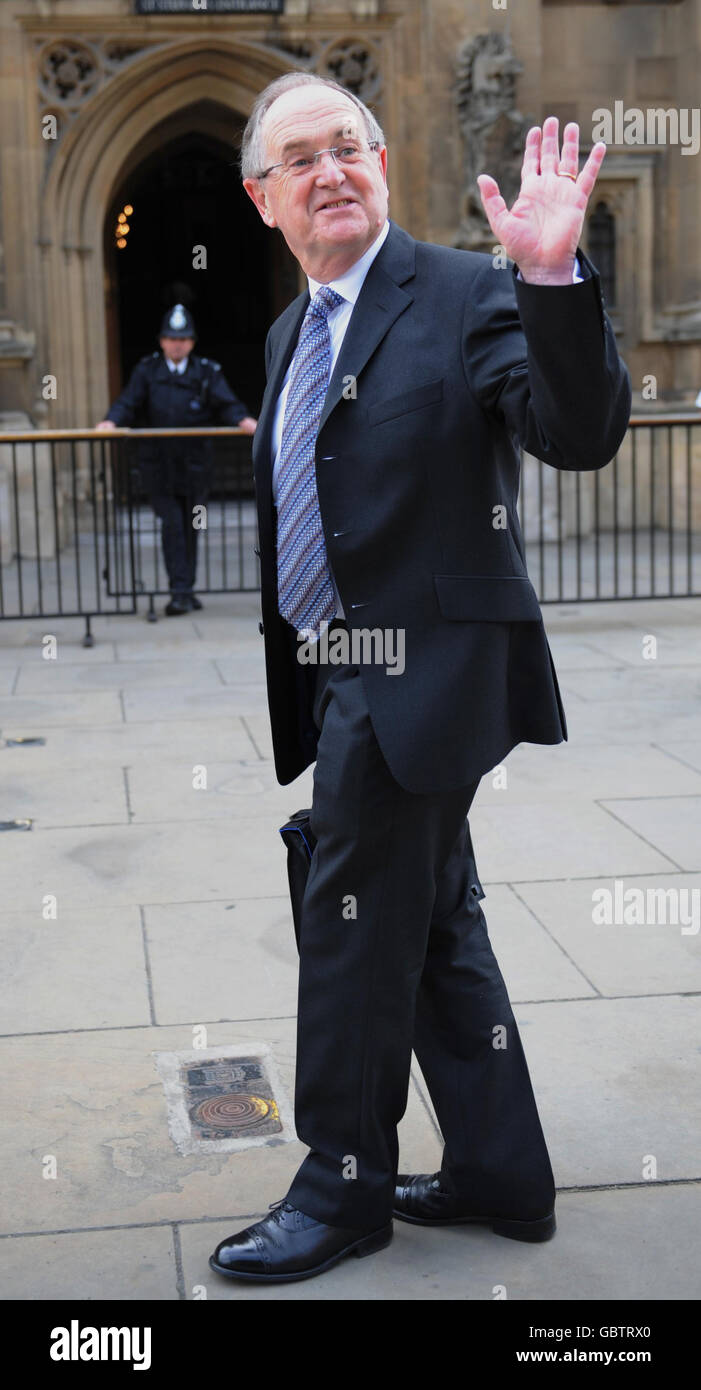 Candidate for Speaker of the Commons, Sir Alan Beith, arrives at the ...