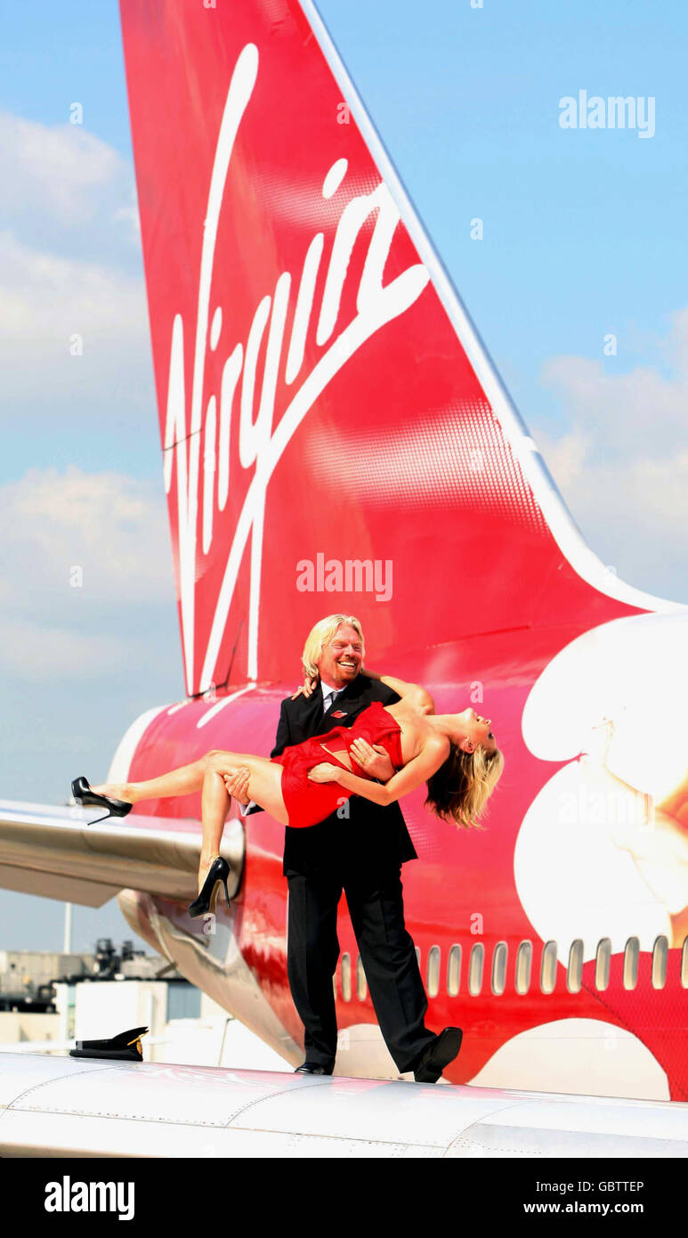 Kate Moss at Virgin 25th Anniversary Photocall - Heathrow Stock Photo ...