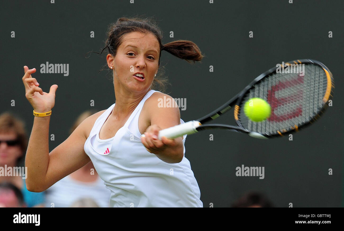 Laura robson tennis action hit hi-res stock photography and images - Alamy