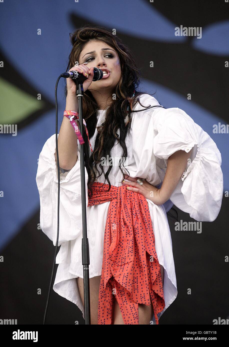 Gabriella Cilmi performing during the 2009 Glastonbury Festival at ...
