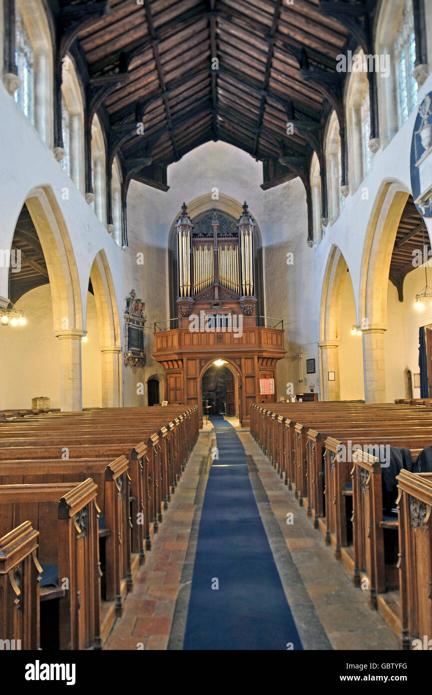 interior of redenhall church norfolk Stock Photo - Alamy
