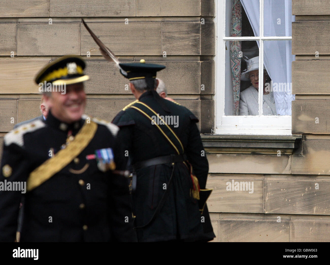 As colonel in chief of the royal scots dragoon guards hi-res stock ...