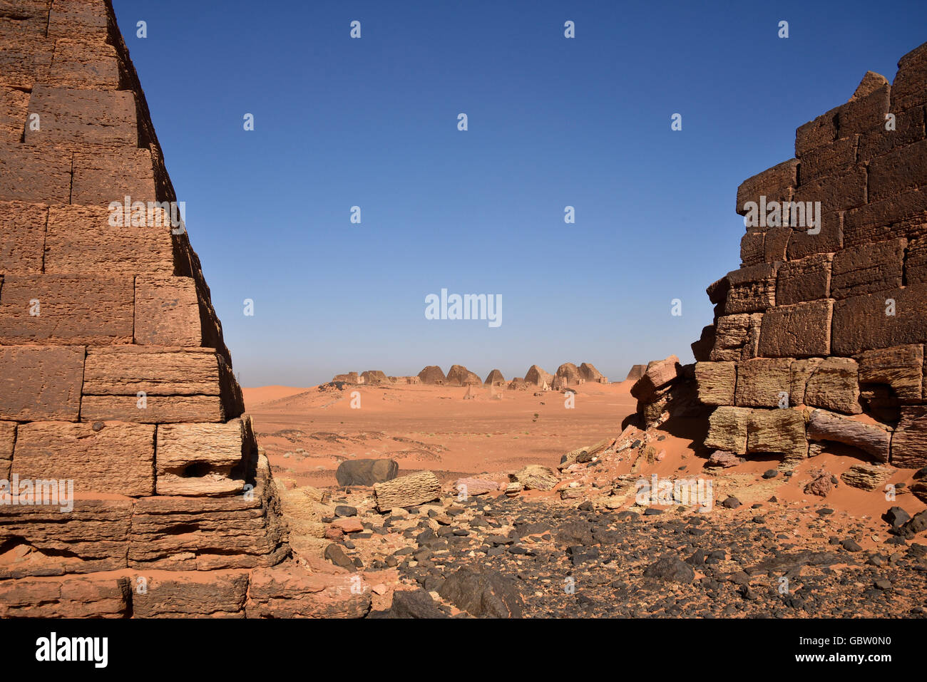 Excavations of nubian pyramids hi-res stock photography and images - Alamy