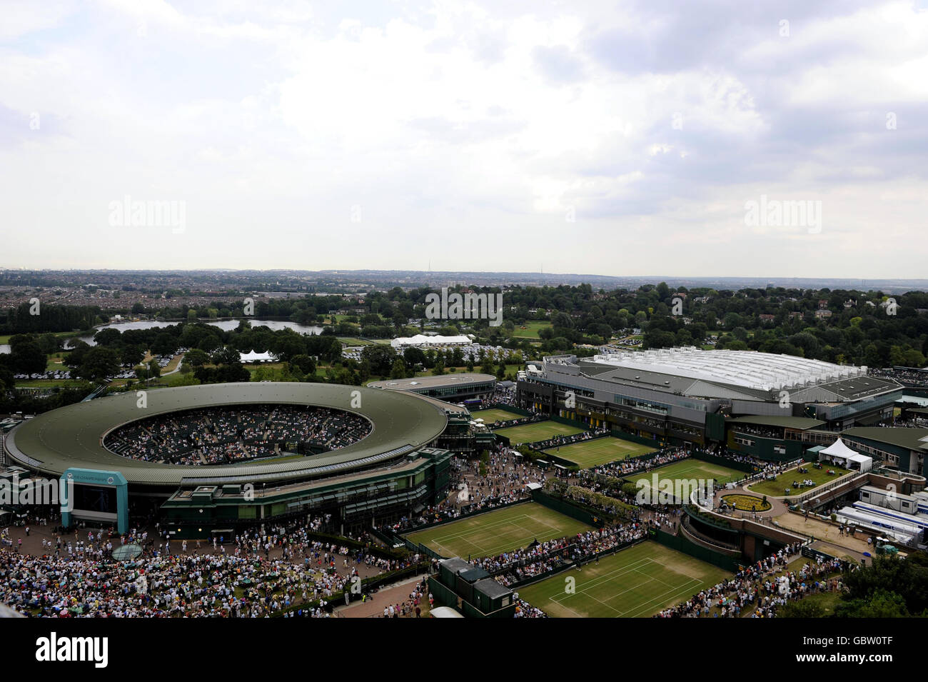Wimbledon centre court aerial hi-res stock photography and images - Alamy